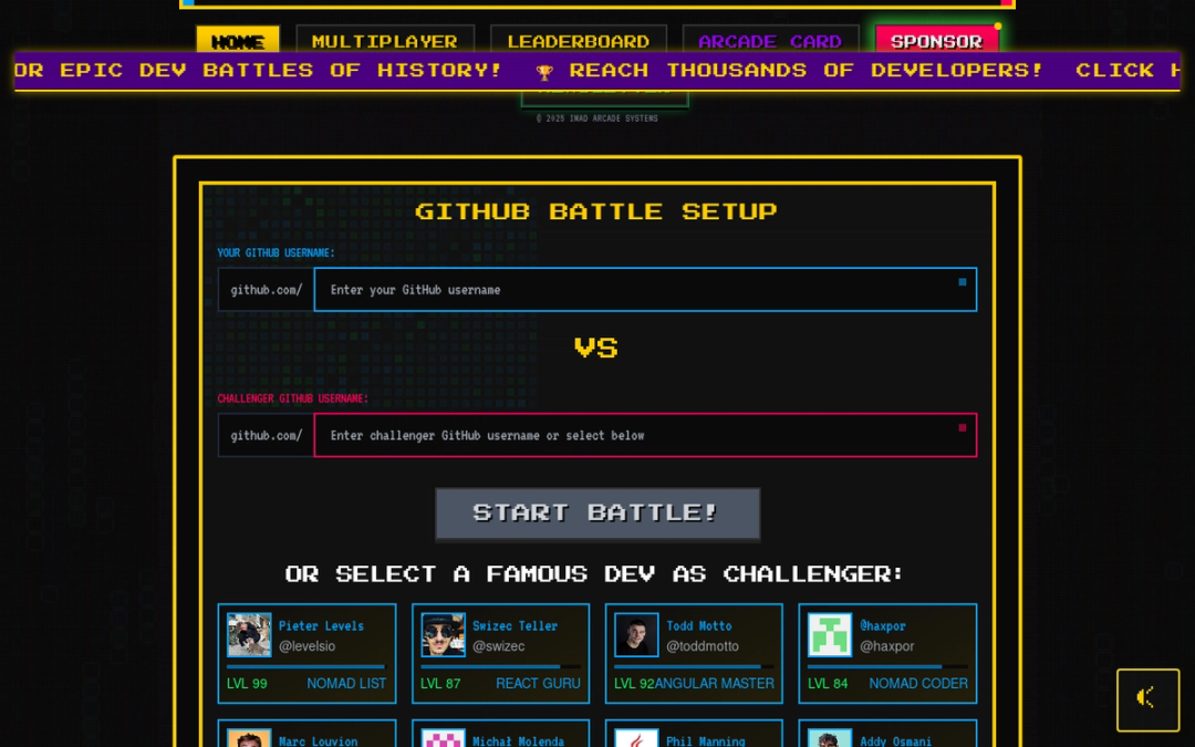 Epic Dev Battles of History - Replit Gallery