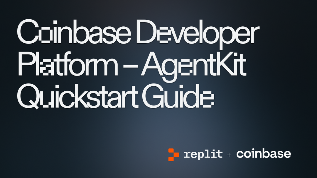 Coinbase Developer Platform – AgentKit Quickstart Guide - Replit